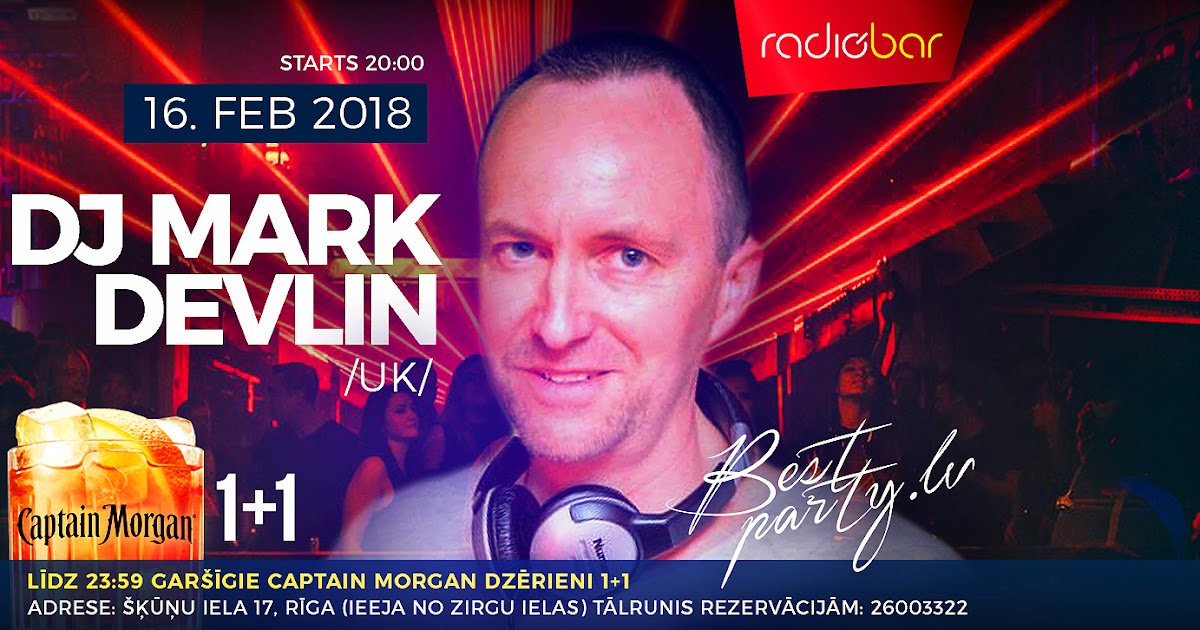 Mark Devlin: MD DJ-ING AT RADIO BAR, RIGA, LATVIA, 16/2/18