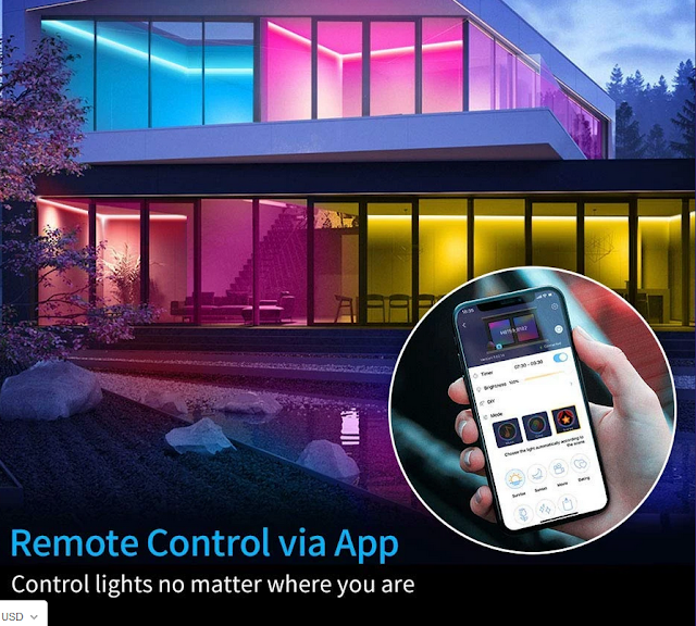 app controlled led strip lights