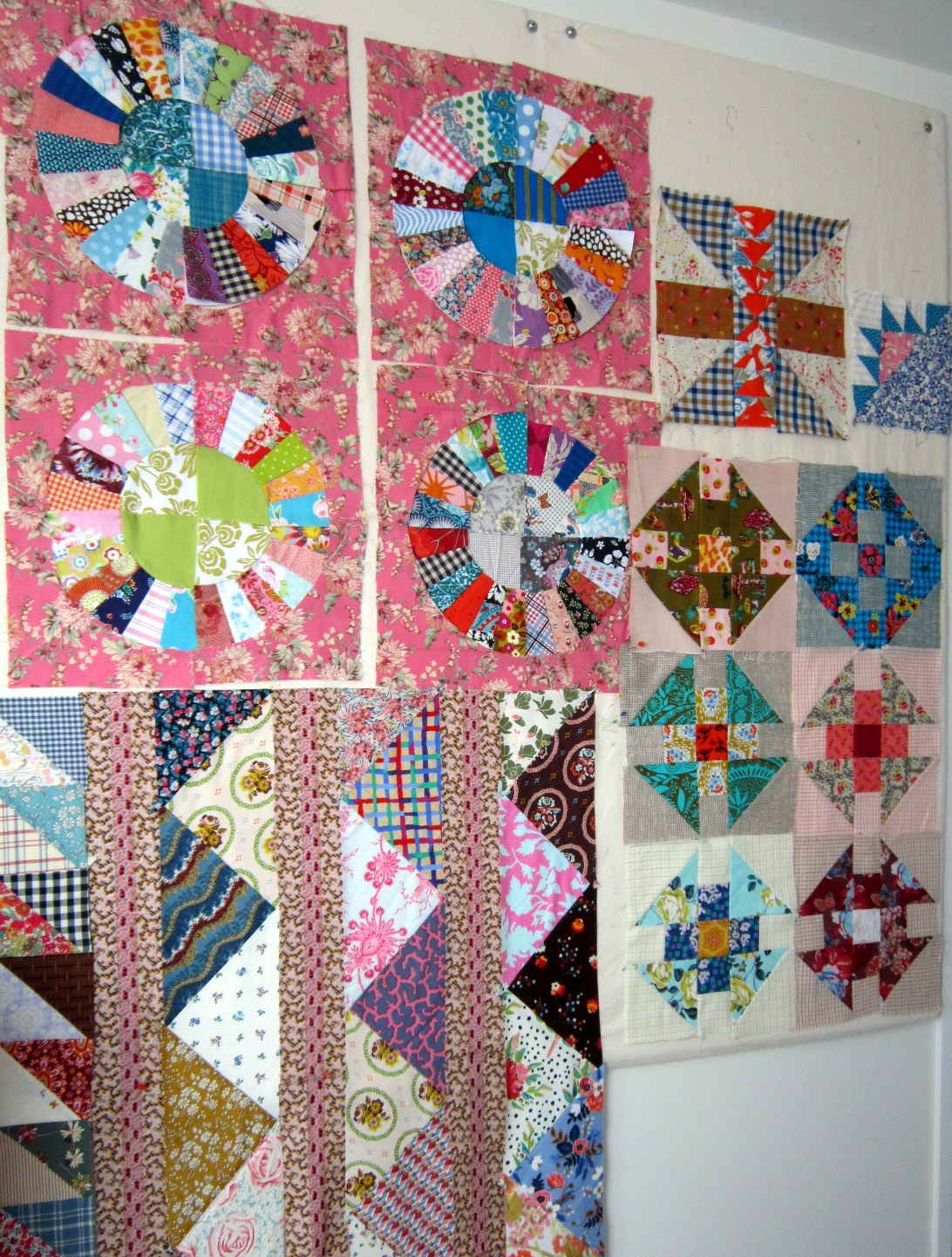 Kokaquilts: on the design wall