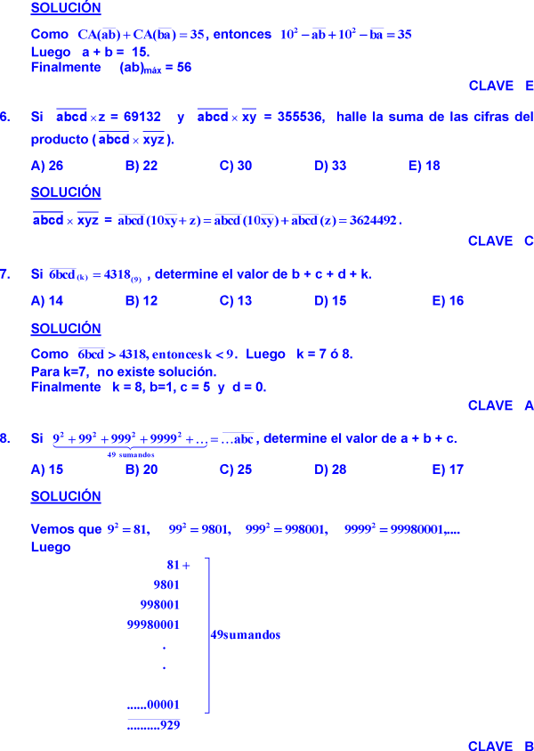 NUMERACIÓN PROBLEMAS RESUELTOS