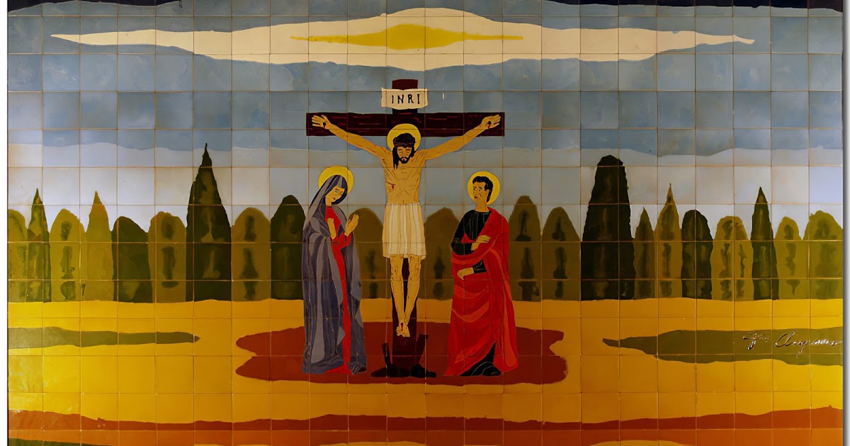 Dos Hermanas Ayer y Hoy.: El Calvario.- Retablo Cerámico Parroquia del ...
