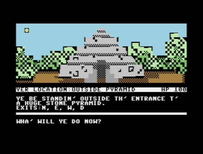 Indie Retro News Upcoming Text Based C64 Adventure Features Pirate Text