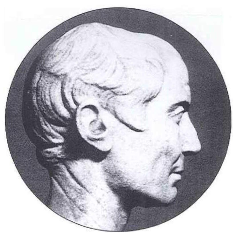 APASIONADOS DEL IMPERIO ROMANO: BUSTO DE PERFIL DE CAYO JULIO CÉSAR