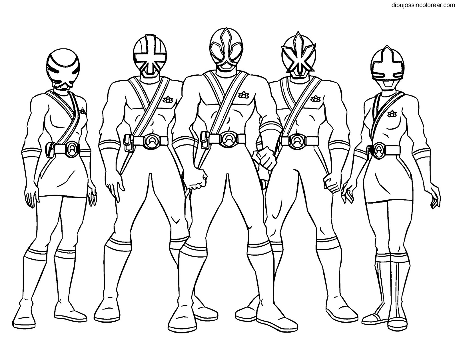 Dibujo de power ranger para colorear - Imagui