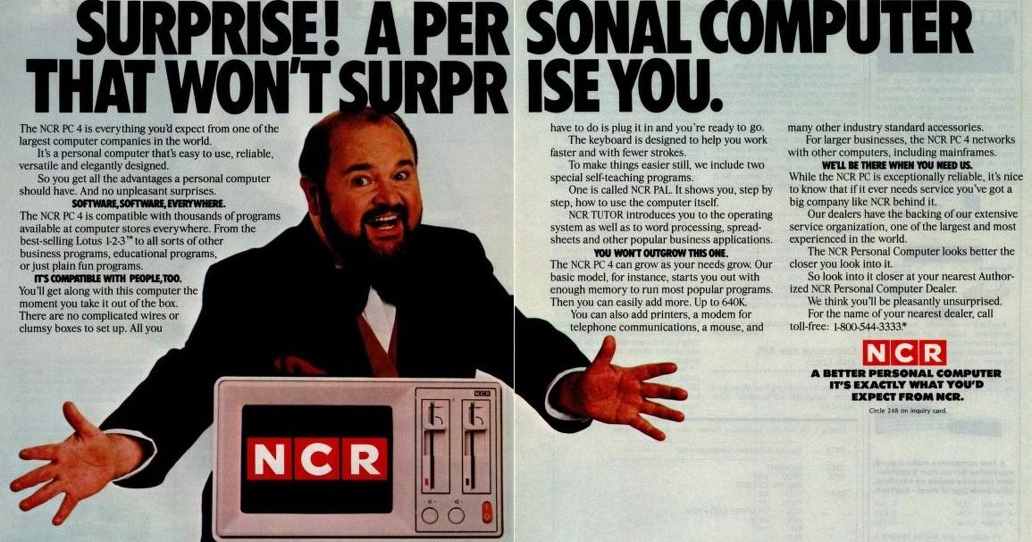 Informatica Viejuna: NCR PC no te sorprenderá