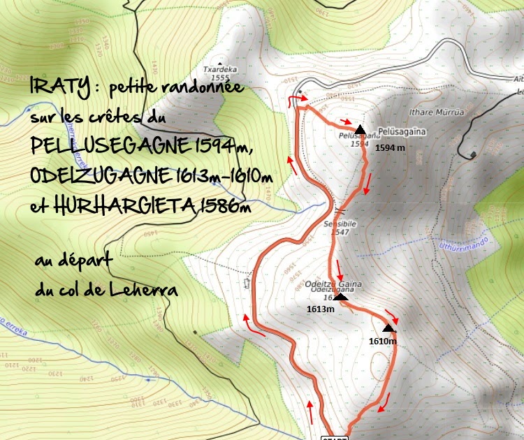 Garazi Baigorry Rando: IRATY Pellusegagne Odeizu et crete du ...