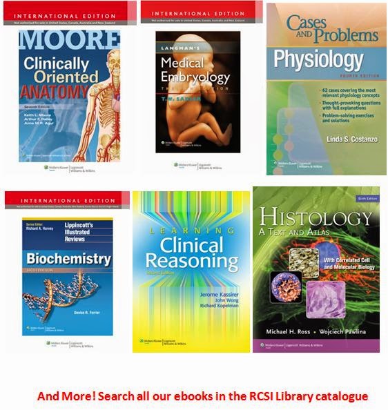 RCSI Library blog: New ebooks at RCSI Library