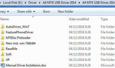Driver MTK USB Installer 2014