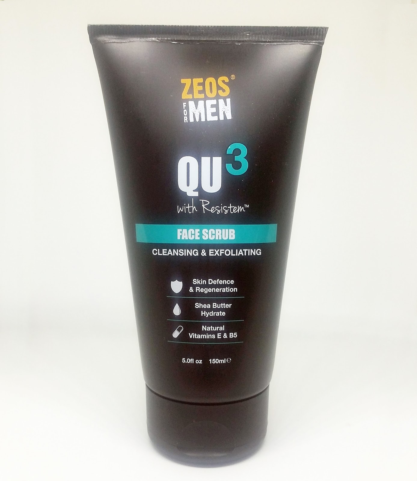 ZEOS For Men QU3 Expert Defence Skin Care Range.