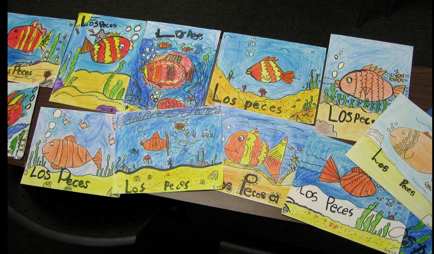 Art Instructor Danica Papali: 2nd Grade Fish Illustrations Card Sale!