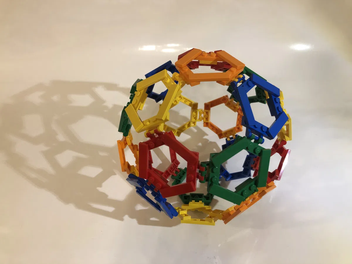 truncated icosahedron in LEGO™