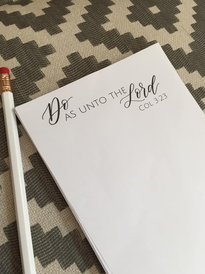 Introducing Household Bible Verse Notepads