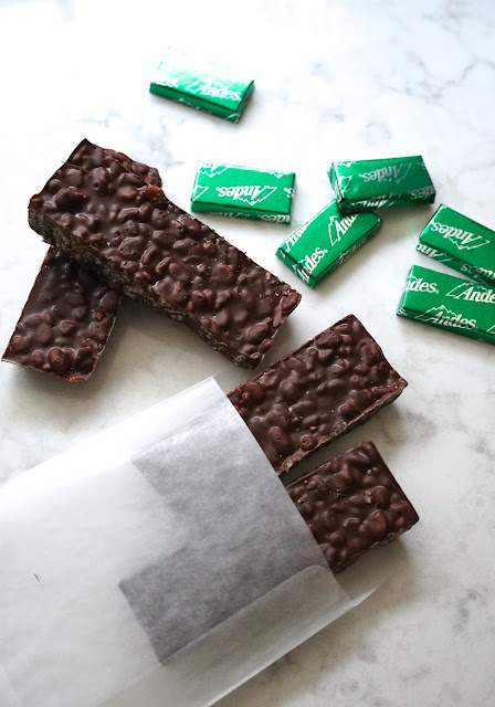 Playing with Flour: Chocolate mint crunch bars