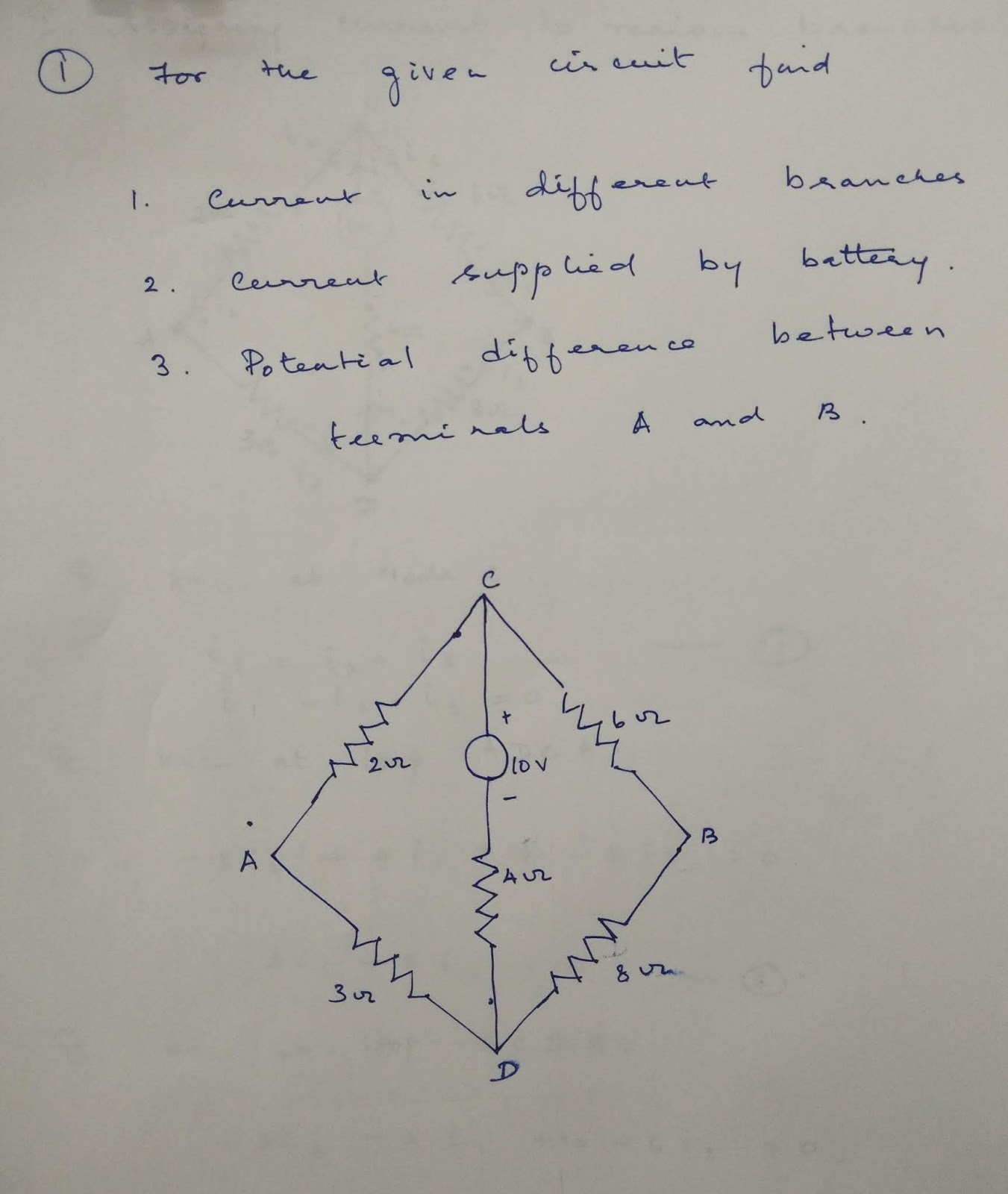 Dr R Anurekha: BEEME Problems - Ohms and Kirchhoffs law