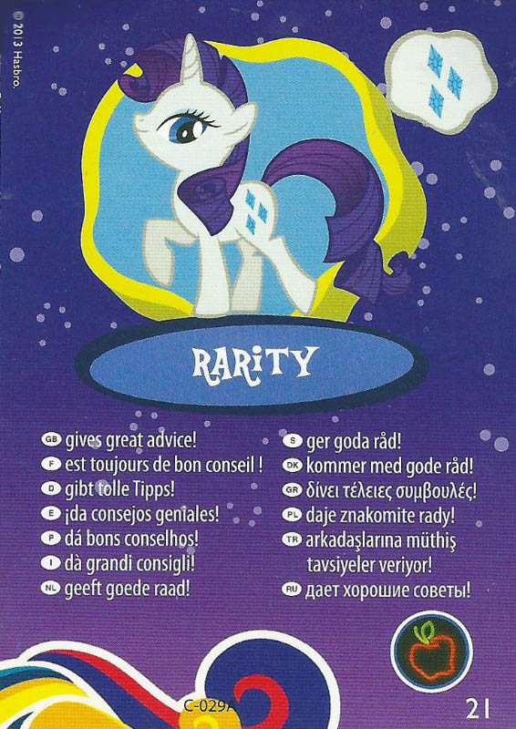MLP Rarity Blind Bag Cards | MLP Merch