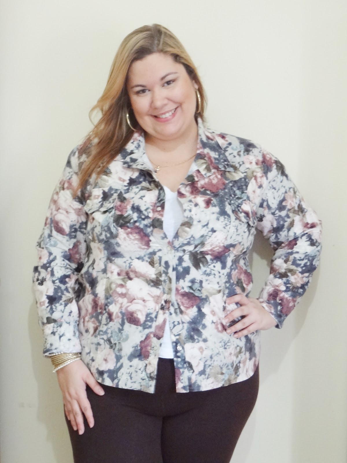 By Cris Miranda: LOOK DO DIA: Camisa Florida Kauê Plus Size