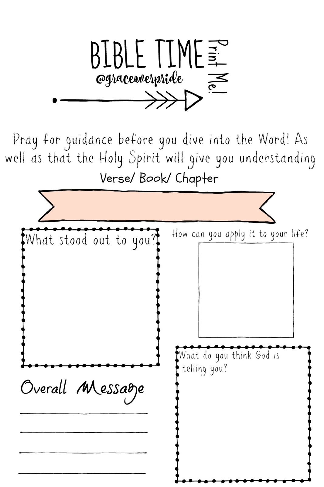 Grace Over Pride: ♡ Quiet Time with God Series- Bible Time