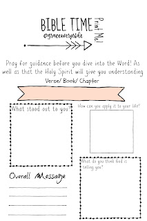 Grace Over Pride: ♡ Quiet Time with God Series- Bible Time