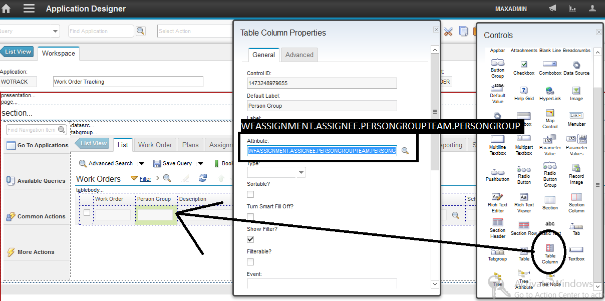 Display Assigned GROUPNAME with WONUM in Workorder Tracking | IBM ...