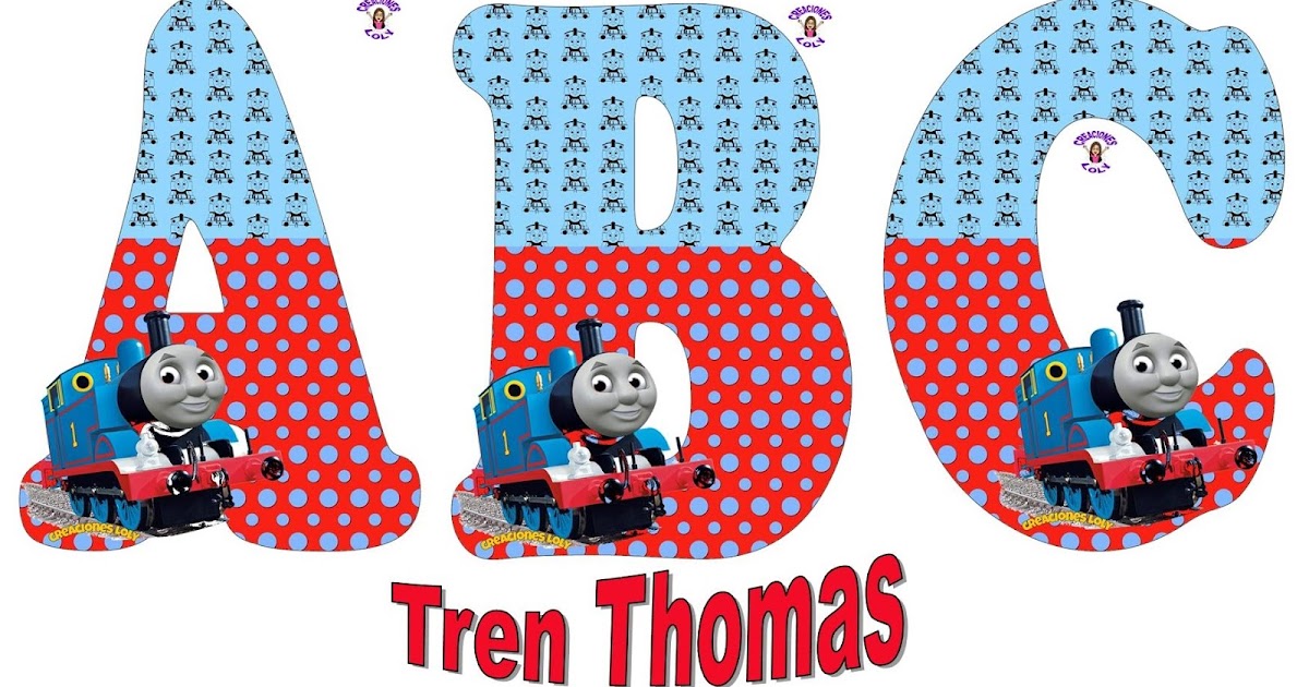 Creaciones Loly: Abecedario Tren Thomas