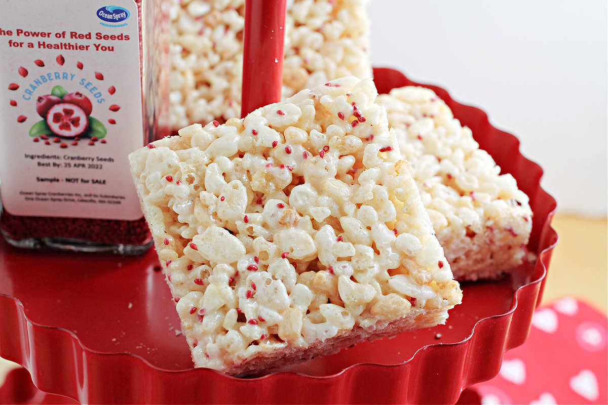 Frugal Foodie Mama: Cereal Marshmallow Snack with Cranberry Seeds