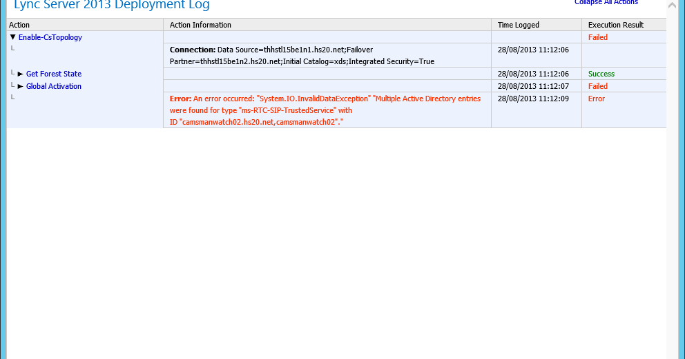 An Error Occured Systemioinvaliddataexception Multiple Active Directory