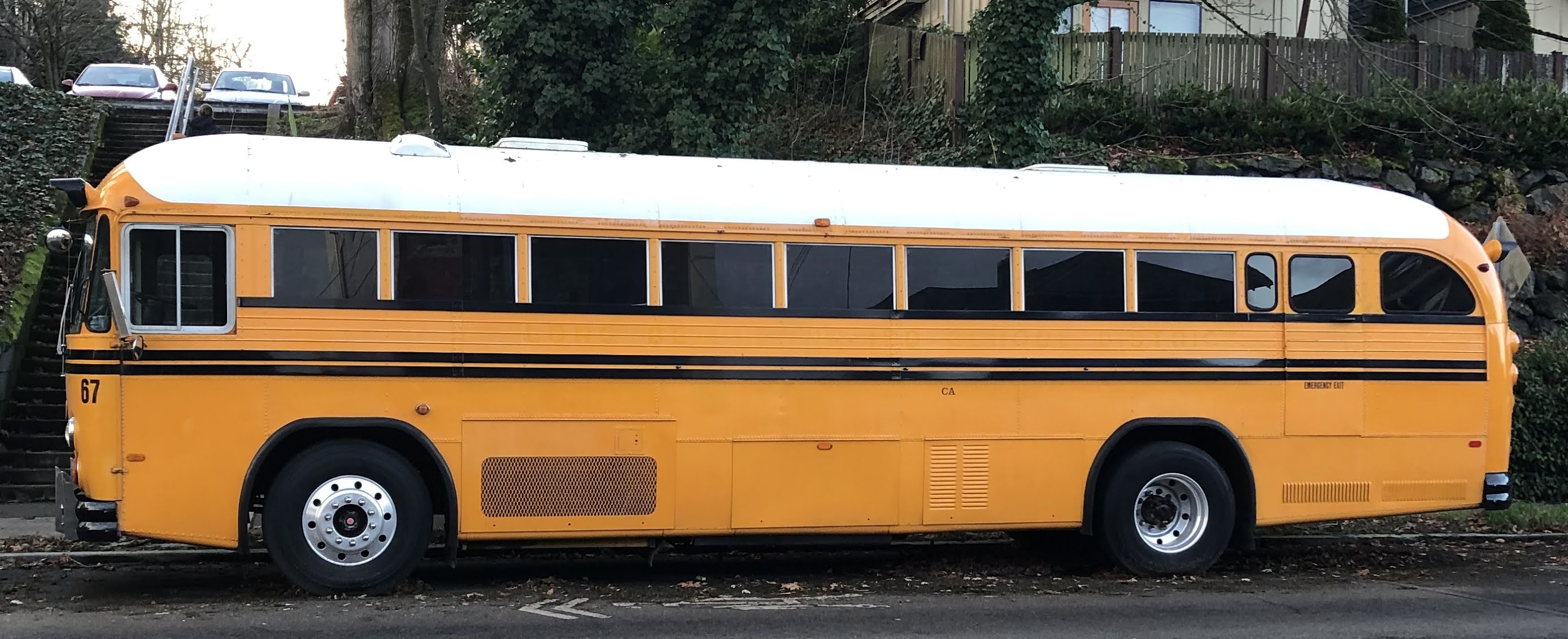 Seattle's Old Cars: 1959 Crown Supercoach School Bus
