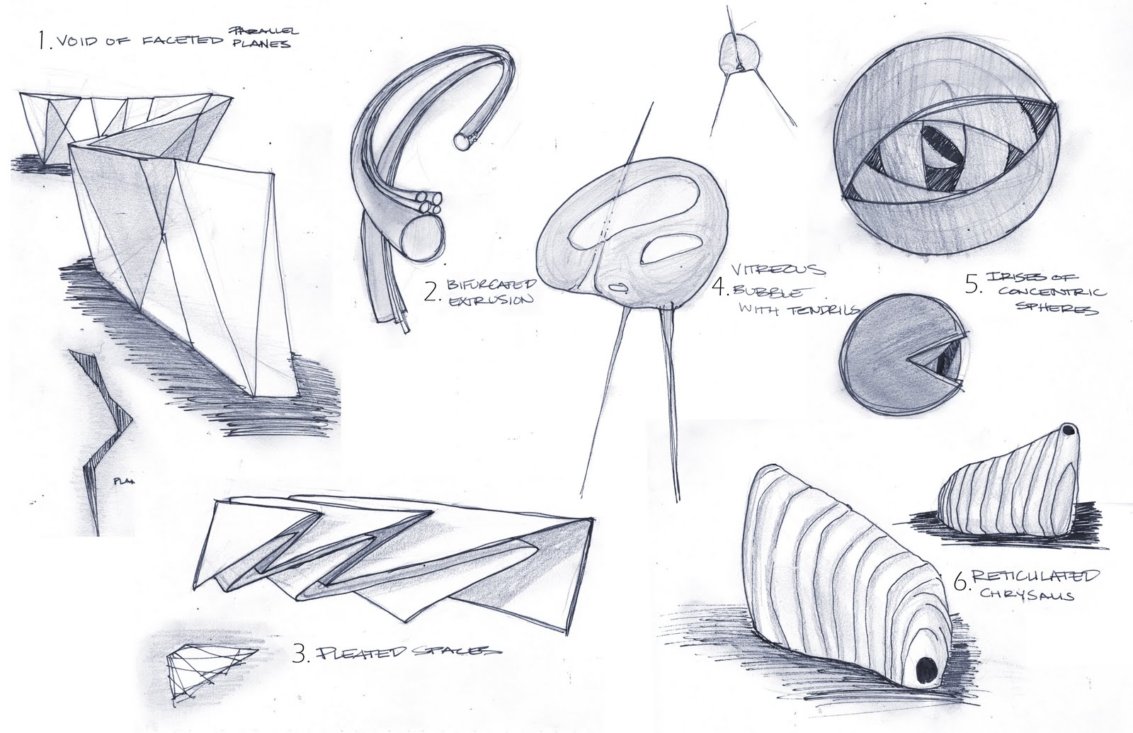ELDS 750/450: Spatial Simulation: Andrew Emmet: Form Sketches