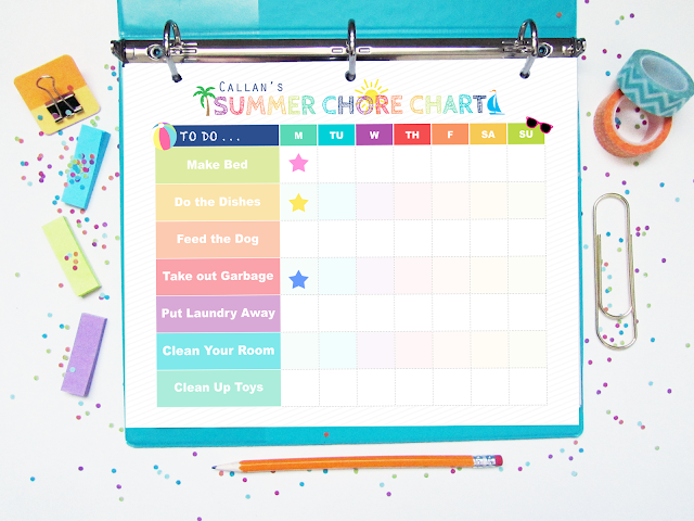 Clean Life and Home: Freebie: A Handy {SUMMER} Chore Chart!