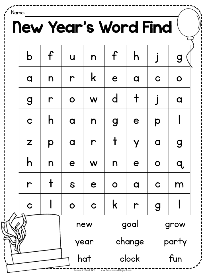 Primary Chalkboard: FREEBIE - New Year's Printables