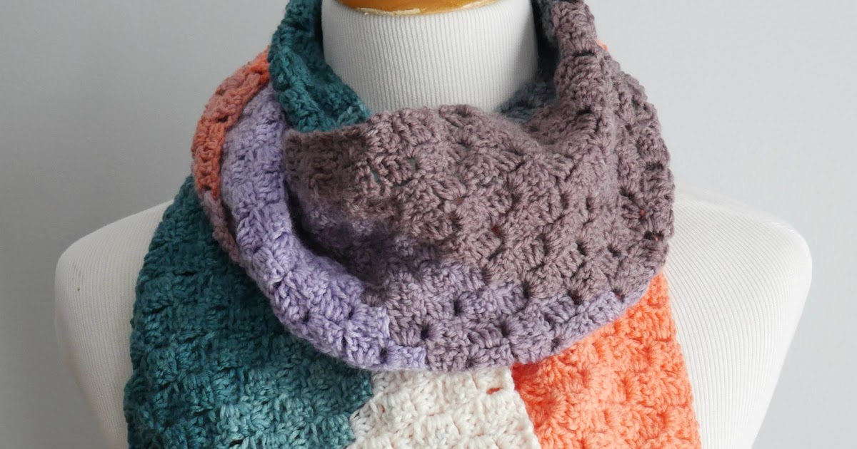 Fiber Flux: Peach Tree Grove Scarf, Free Crochet Pattern + Video