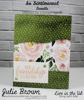 Julie's Creative Stamping: So Sentimental Bundle makes a Bundle of Cards!