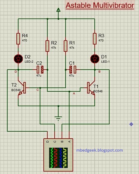 Electronics and Embedded Systems, Microcontrollers, Arduino: Astable ...