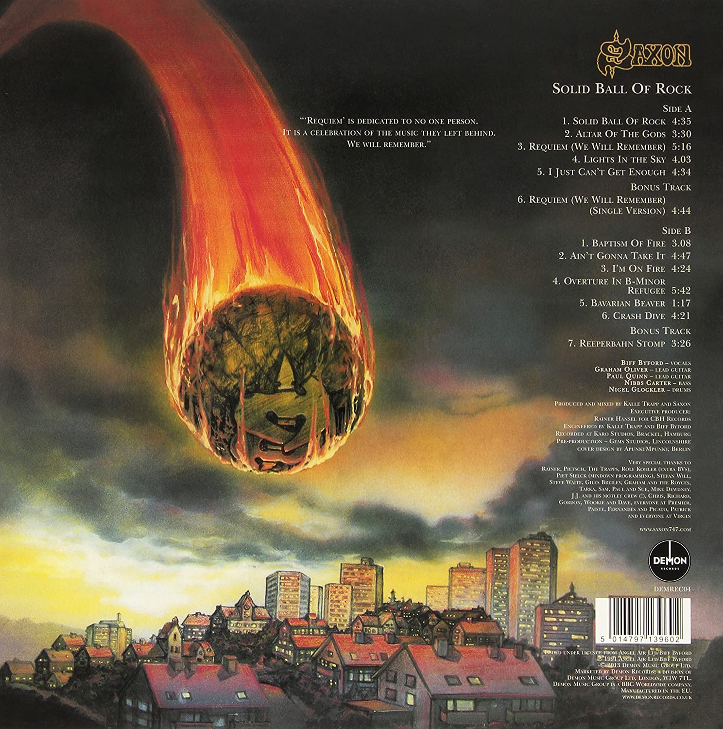 Classic Rock Covers Database: Saxon - Solid Ball of Rock (1991)