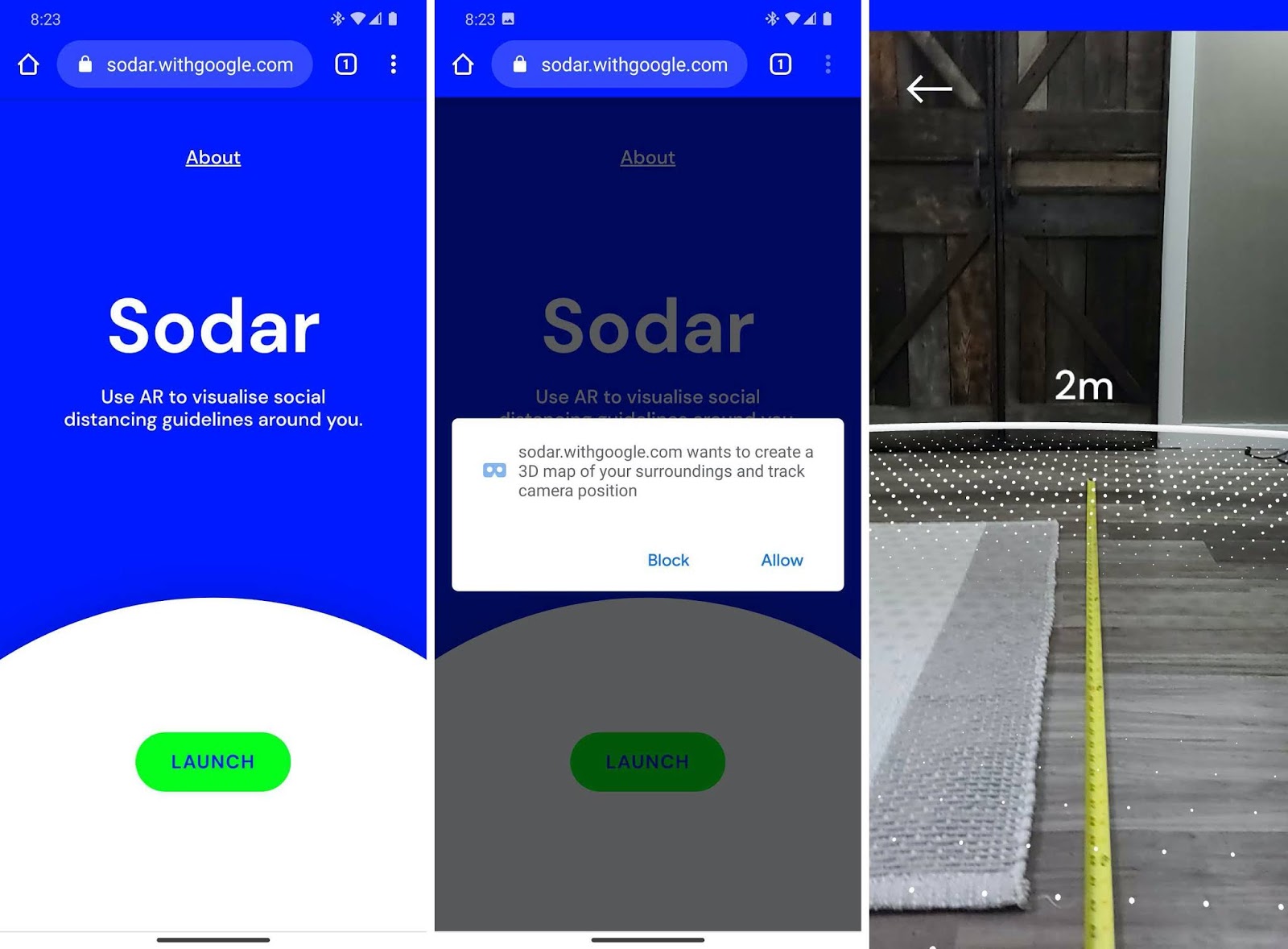 Google の AR ツール「Sodar」は社会的距離のガイドラインに従うのに役立ちます - IT基礎
