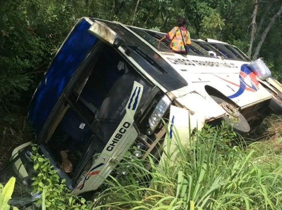 Photos: Chisco Luxury Transport Bus veers off the road