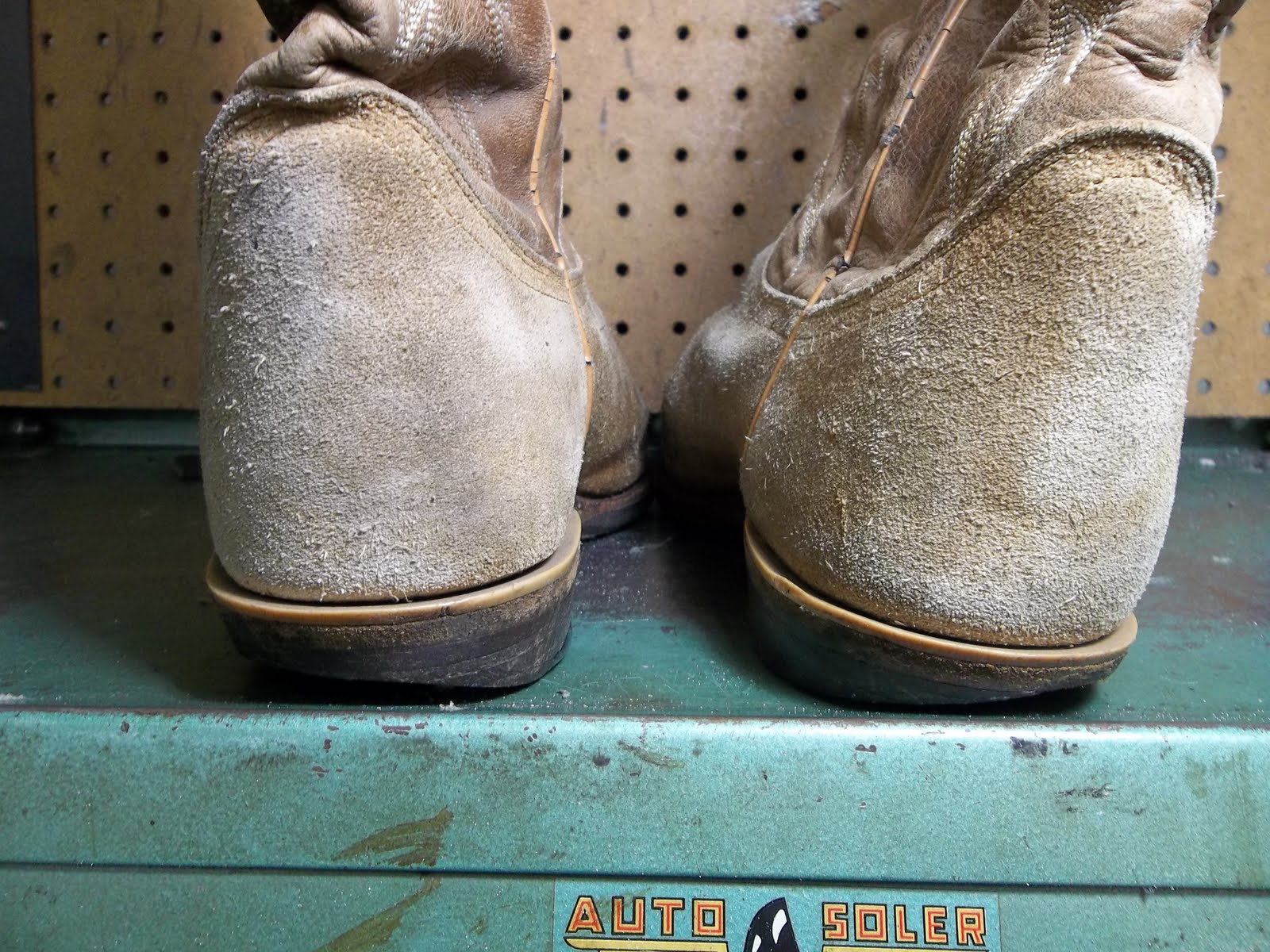 Edgewood Drive Shoe Repair: Western Boot Heels Before and After