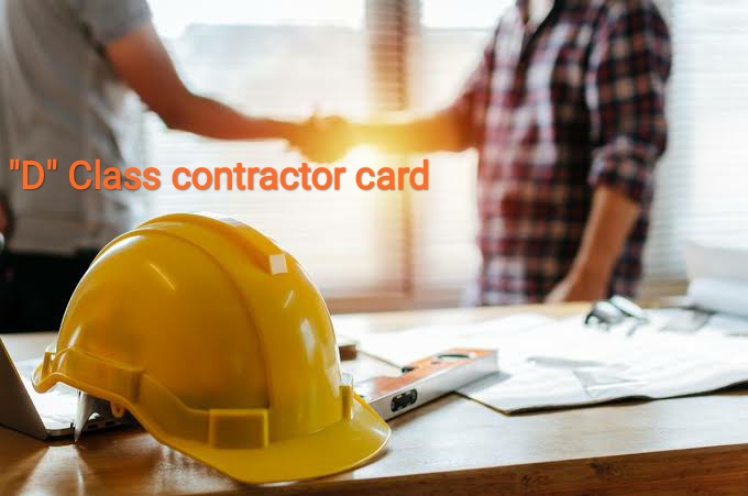 Documents/Formalities required for the issuance of "D" Class Contractor ...