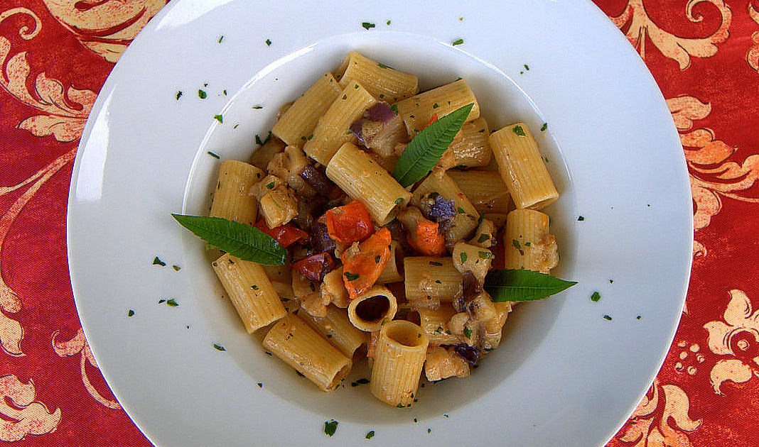 La mezza manica con melanzane e capesante | Daniela&Diocleziano