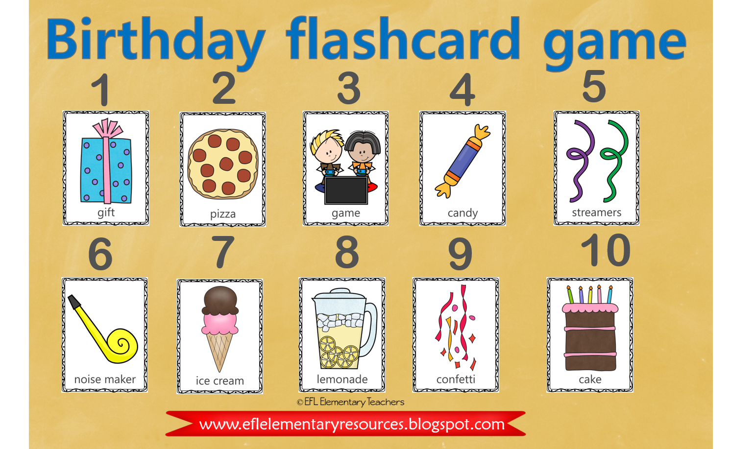 EFL Elementary Teachers: Birthday Unit for ESL
