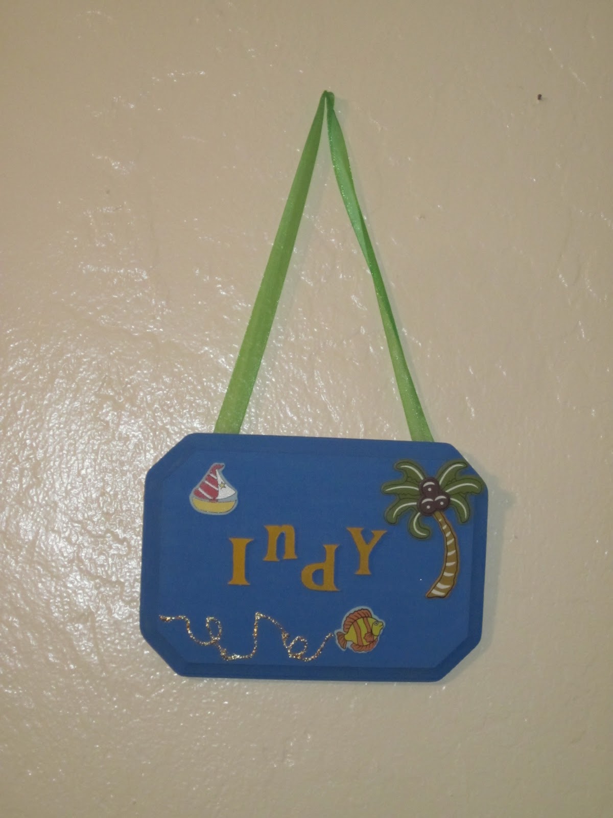 Confessions of a Fledgling Crafty Mom: Hanging Name Plates for Children ...