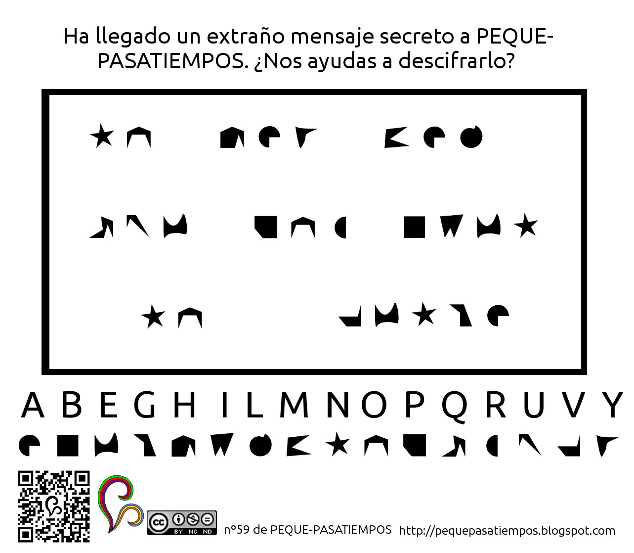 Peque-pasatiempos: Mensajes Secretos