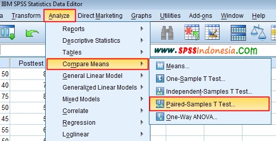 Cara Uji Paired Sample T-Test dan Interpretasi dengan SPSS - SPSS Indonesia