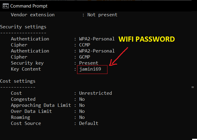 Cara Melihat Password Wifi menggunakan Cmd