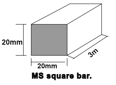 Calculating the weight of the MS square bar./ How to calculate the ...