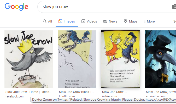 From the Narrow Desert: Slow Joe Crow