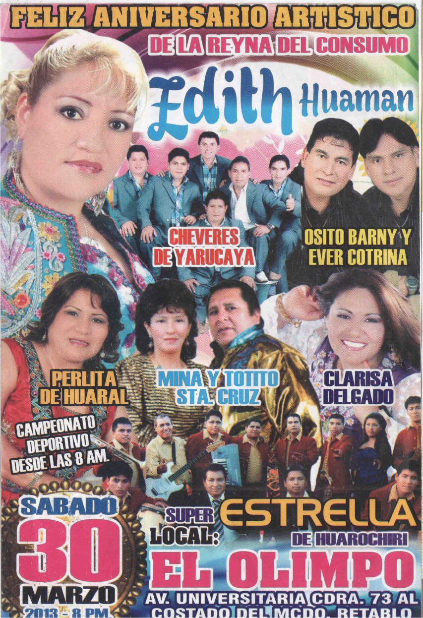 ESPECTACULOS DEL PERU 2017 PARA TODO EL MUNDO: EDITH HUAMAN LA REYNA ...