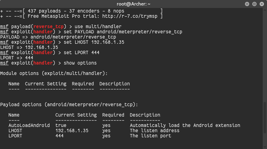 How to Hack Android Devices Using Metasploit - HACK4NET 🤖 Pentest Tools ...