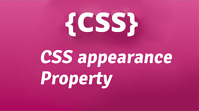 CSS appearance Property