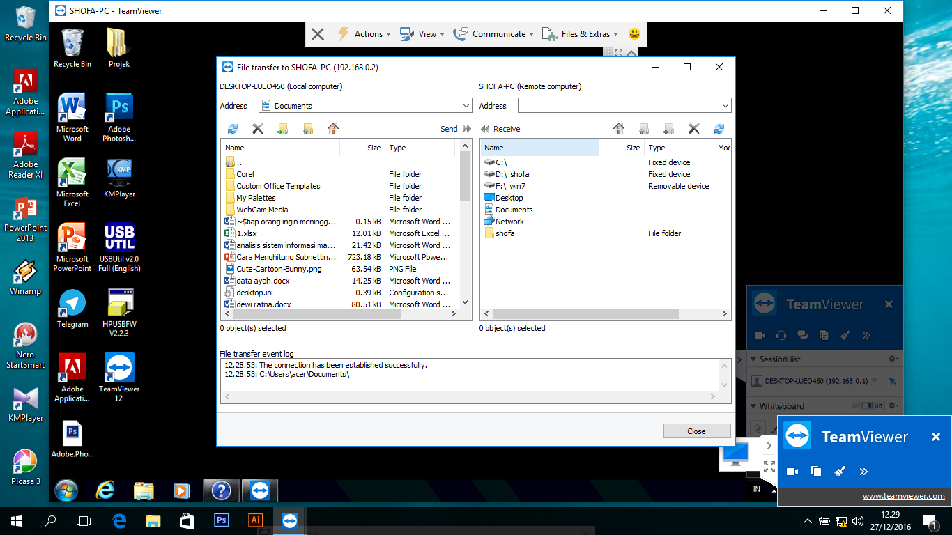 sistem operasi: FUNGSI MENU TEAMVIEWER